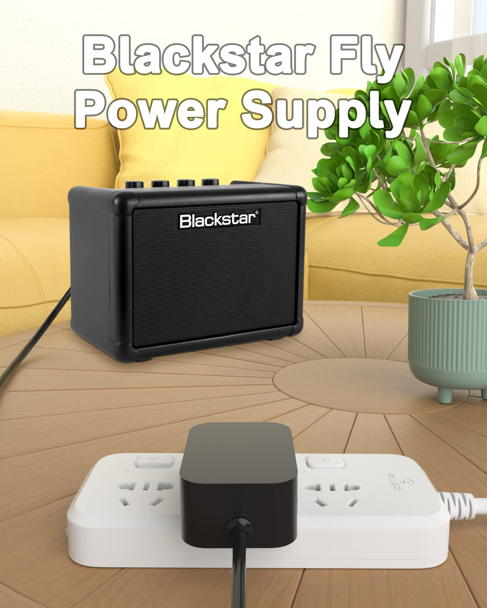 Replacement for Blackstar Fly 3 Power Supply Compatible with 6.5V Blackstar Fly3 PSU1FLY SW10-06501500-W Guitar Bass Amp AC Adapter