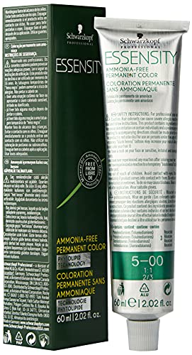 Schwarzkopf Professional Essensity Hair Color, 5-00, Light Brown Extra, 2.1 Ounce