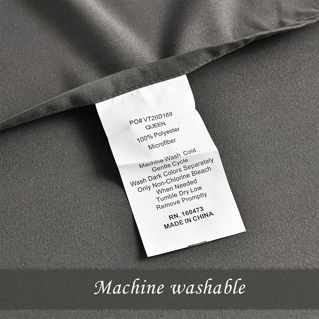UNILIBRA Queen Bed Sheet Set,6 Pieces Super Soft Brushed Microfiber Sheets Set for Queen Size Bed, Luxury 1800 Thread Count, 16 Inches Deep Pockets, Wrinkle & Fade & Stain Resistant Grey Sheet Sets