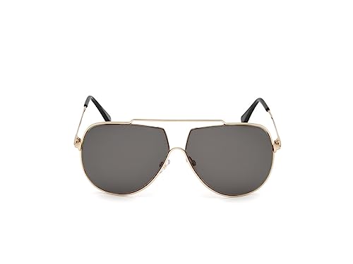 Tom Ford FT0586 Aviator Sunglasses TF586 Chase-02 (28A Gold/Black, Dark Gray)