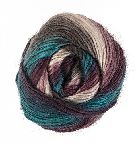 RED HEART E793-3952 Tealberry Unforgettable Yarn, 1 Pack, 810 Foot