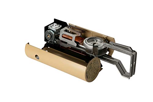 Snow Peak's Home & Camp Burner, Khaki, GS-600KH-US, Designed in Japan, Lifetime Product Guarantee, Lightweight and Compact for Camping, Stable Base for Cooking, One Size