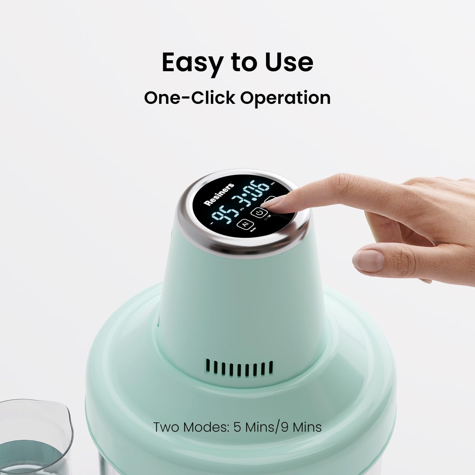 Resiners Resin Bubble Remover, Quickly Remove 99% Bubble within 9 Minutes, 95kPa Vacuum Degassing Chamber, Compact Size Epoxy Resin Airless Machine for Arts Crafts Jewelry Making (Patented)