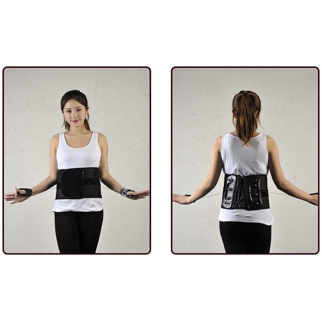 TANGIST Adjustable Pull,lumbar Brace Belt For Pain Relief And Injury Prevention,Posture Therapy Sports & Work (Size : L)