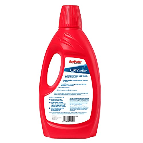Rug Doctor Oxy Carpet Cleaning Solution, 64 oz., Removes Embedded Stains & Odors with Powerful Oxygen Activated Boosters, Compatible with All Leading Carpet Cleaning Machines
