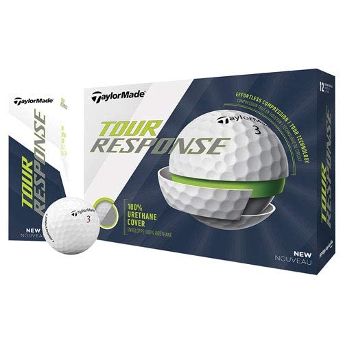 TaylorMade Tour Response Golf Ball, Yellow, Dozen