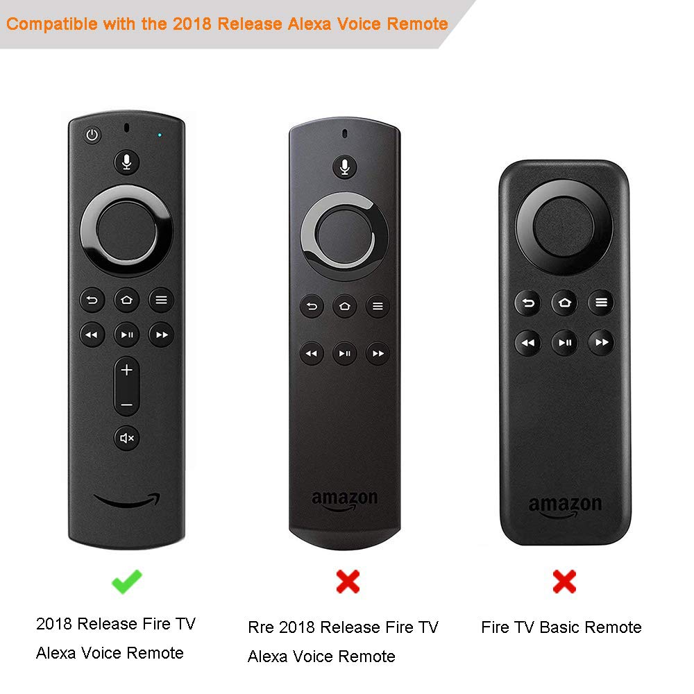 Remote Cover for Fire TV Stick 4K, Silicone Remote case for Fire TV Cube/Fire TV(3rd Gen) Compatible with All-New 2nd Gen Alexa Voice Remote Control, Lightweight Anti-Slip Shockproof (Pink)