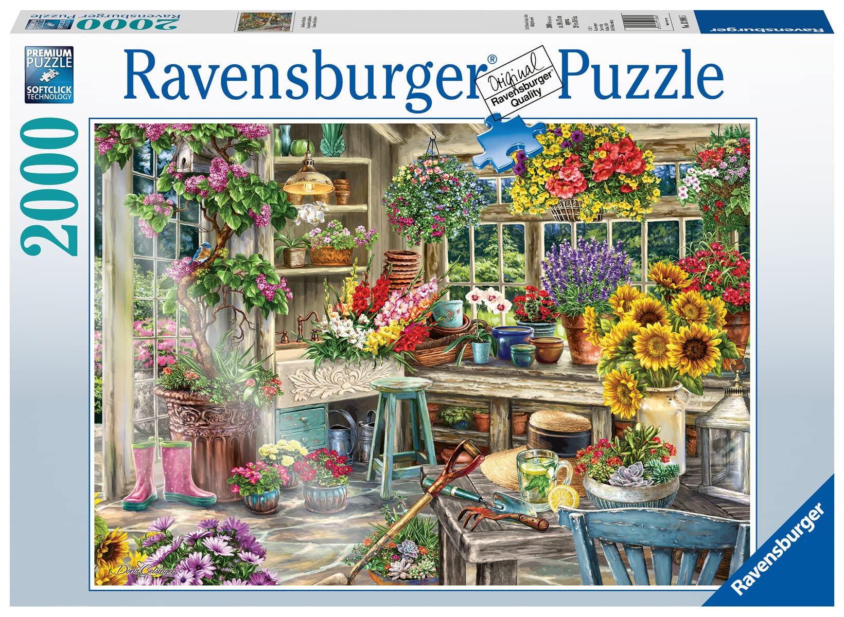 Ravensburger Gardener's Paradise 2000-Piece Puzzle - Designed for Adults | Unique Softclick Technology | Glare-Free Image | Unique Puzzle Piece Shape | Ideal Gift for Puzzle Enthusiasts