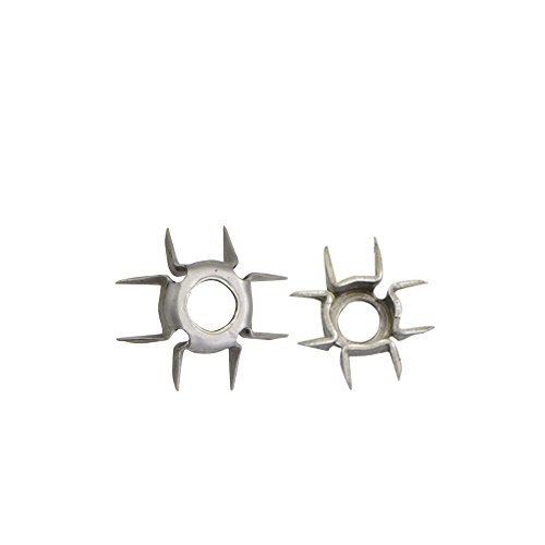 SHARROW 12 Pcs 8 Paw Judo Blunt Tip 25 Grain Archery Judo Broadheads Hunting Small Game Arrow Heads Paw Point for OD 6.2mm Arrow Shaft