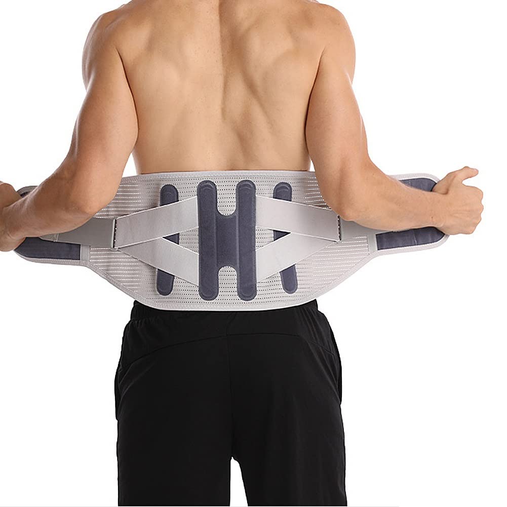 TANGIST Back Support Belt, Adjustable Lower Back Brace For Pain Relief And Injury Prevention With 4 Support Stays For Women And Men Sciatica Backache Slipped Disc Hernia (Size : XL/X-Large)