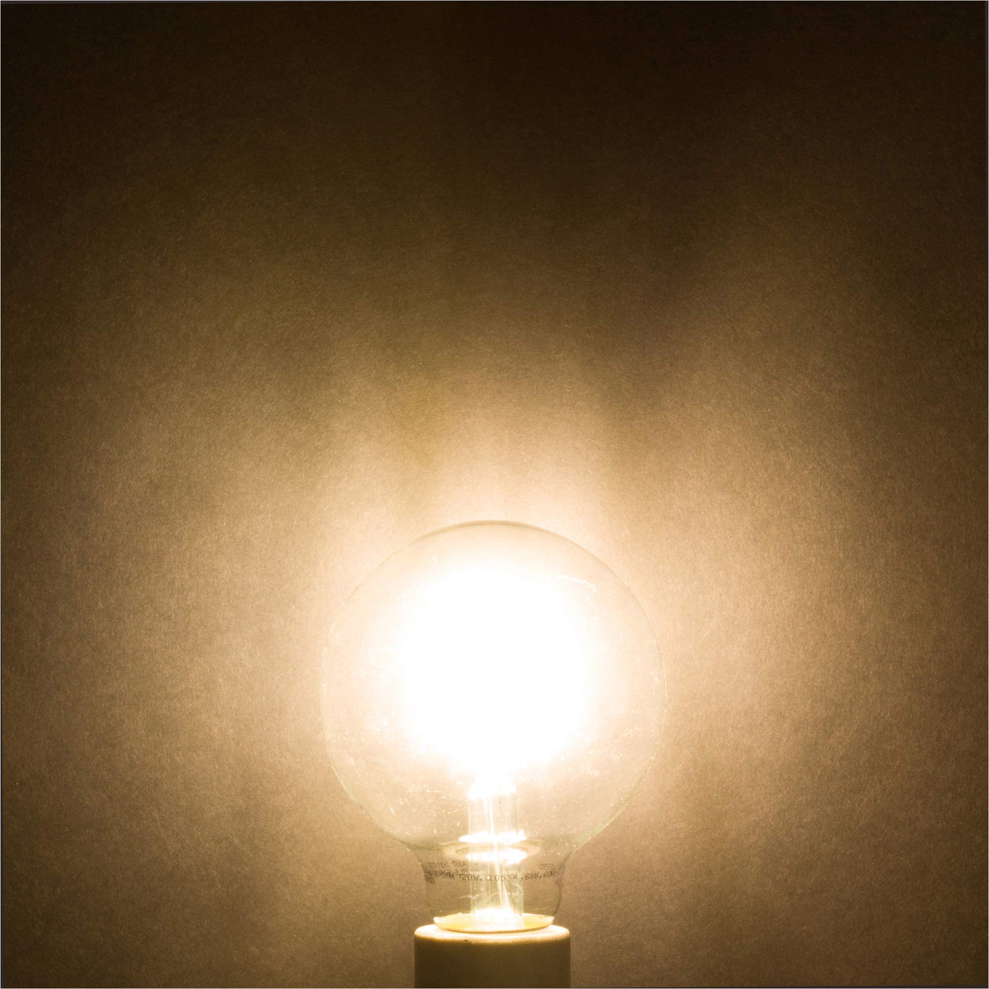 Simba Lighting LED Edison Vintage Vanity Globe Filament G25 (G80) 6W Dimmable 60W Equivalent (3 Pack) 120V Light Bulb for Bathroom Makeup Mirror, Medium E26 Base, CE and RoHS, Natural White 4000K
