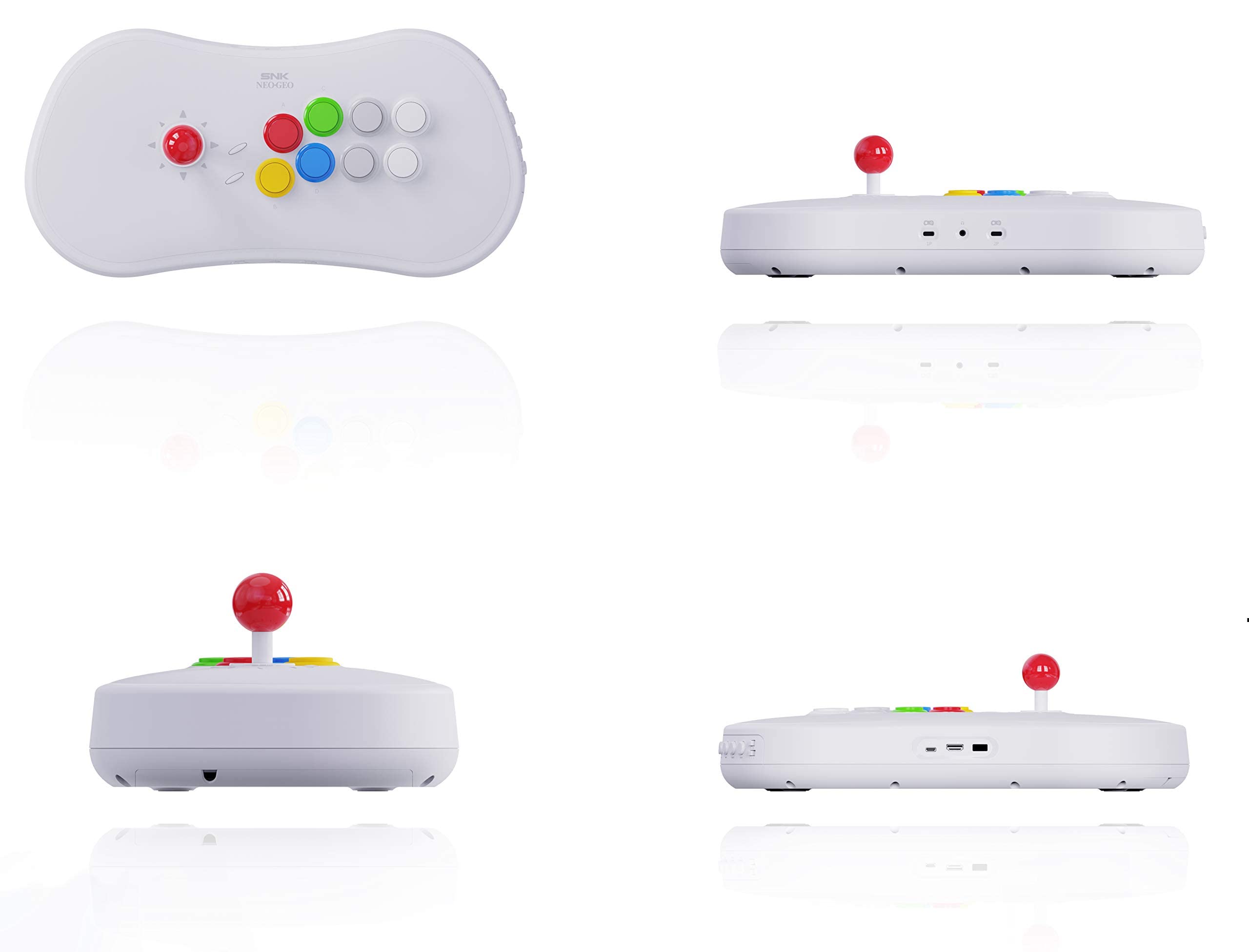 UNICO NEOGEO Arcade Stick Pro with 20 Pre-installed NEO-GEO Retro Games, Neo Geo Pocket Support 720p HDMI Output, 3.5mm Audio Jack