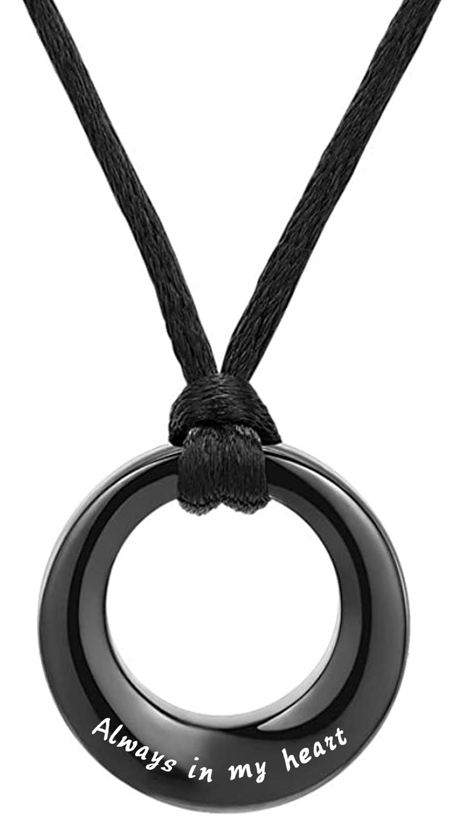 Urn Necklaces for Ashes "Always in My Heart" Ashes Necklace Cremation Jewelry Keepsake Holder Memorial Necklace
