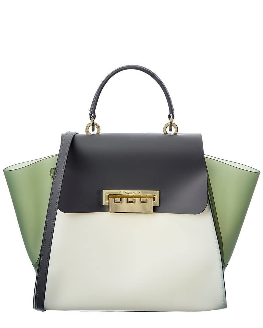 ZAC Zac Posen Eartha Top-Handle - Clear Color-Block Moss One Size