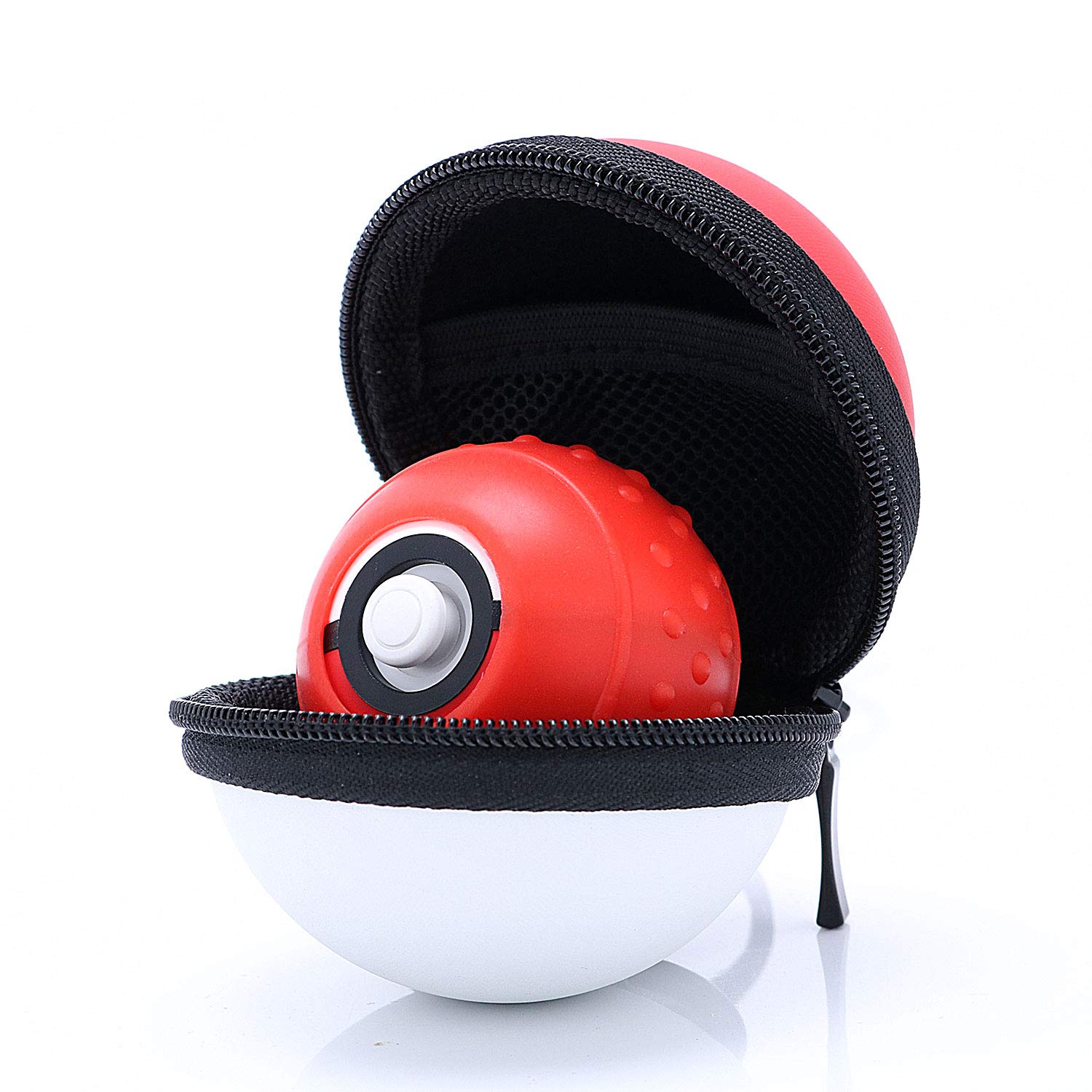 Silicone Grip Case for Poke Ball Plus Controller, Accessories Rubber Skin Protective Cover Case Compatible with Nintendo Switch Pokemon Lets Go Pikachu Lets Go Eevee Poke Ball Plus - Red
