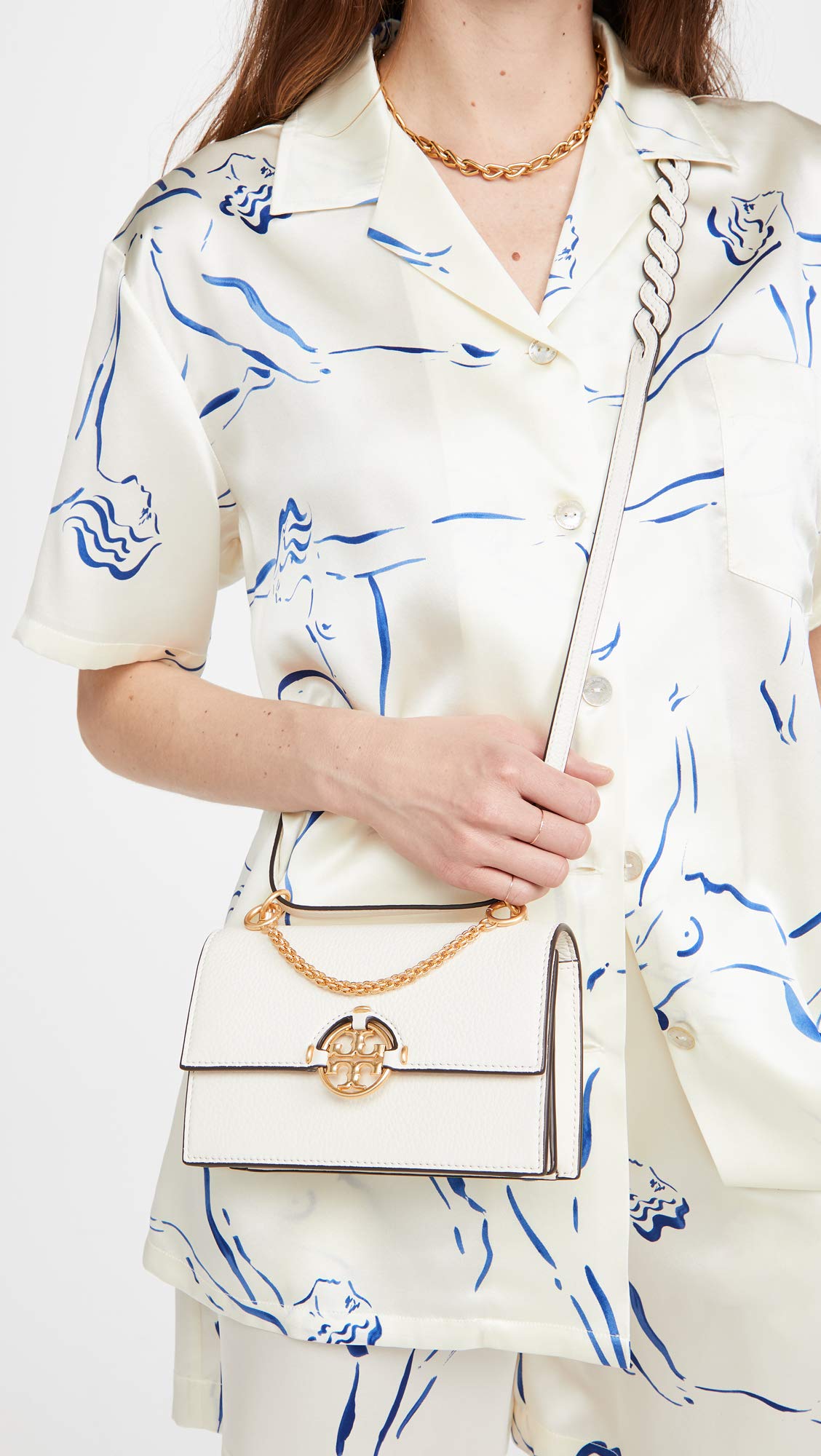 Tory Burch Women's Miller Mini Bag, New Ivory, Off White, One Size