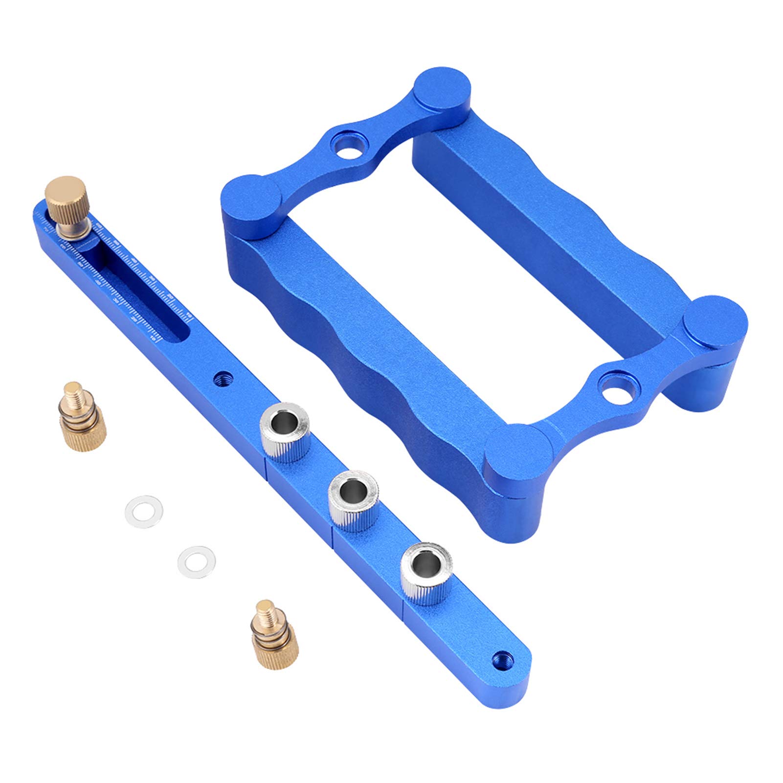 Self Centering Doweling Jig Kit Wood Drill Holes Hand Tools Drilling Guide Puncher Set for Metric Dowels 6/8/10mm, Jigs