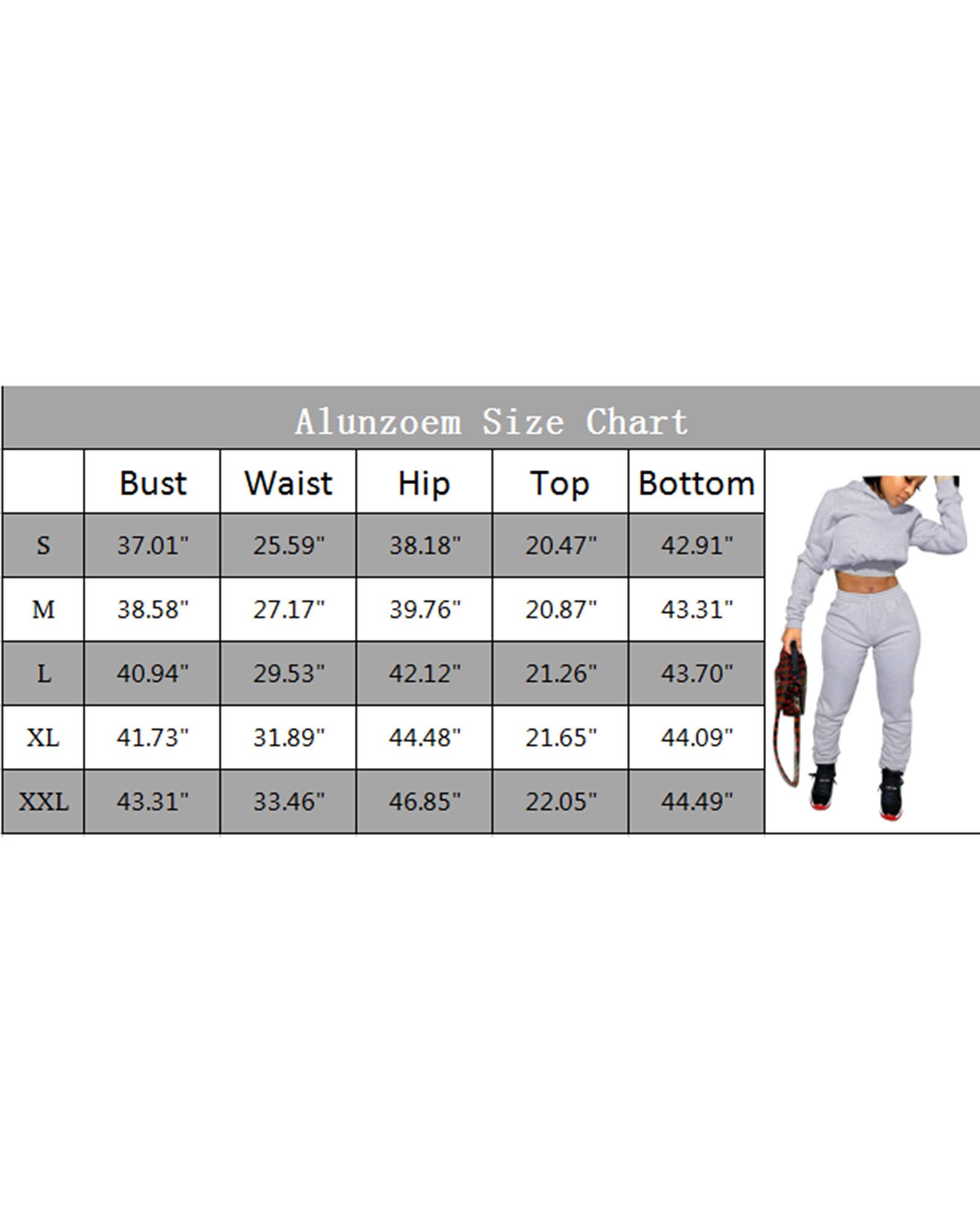 Womens Jogging Suits Sets, Two Piece Fall Outfits Hoodie Crop Top and Pants Tracksuit Set Deep Gray S