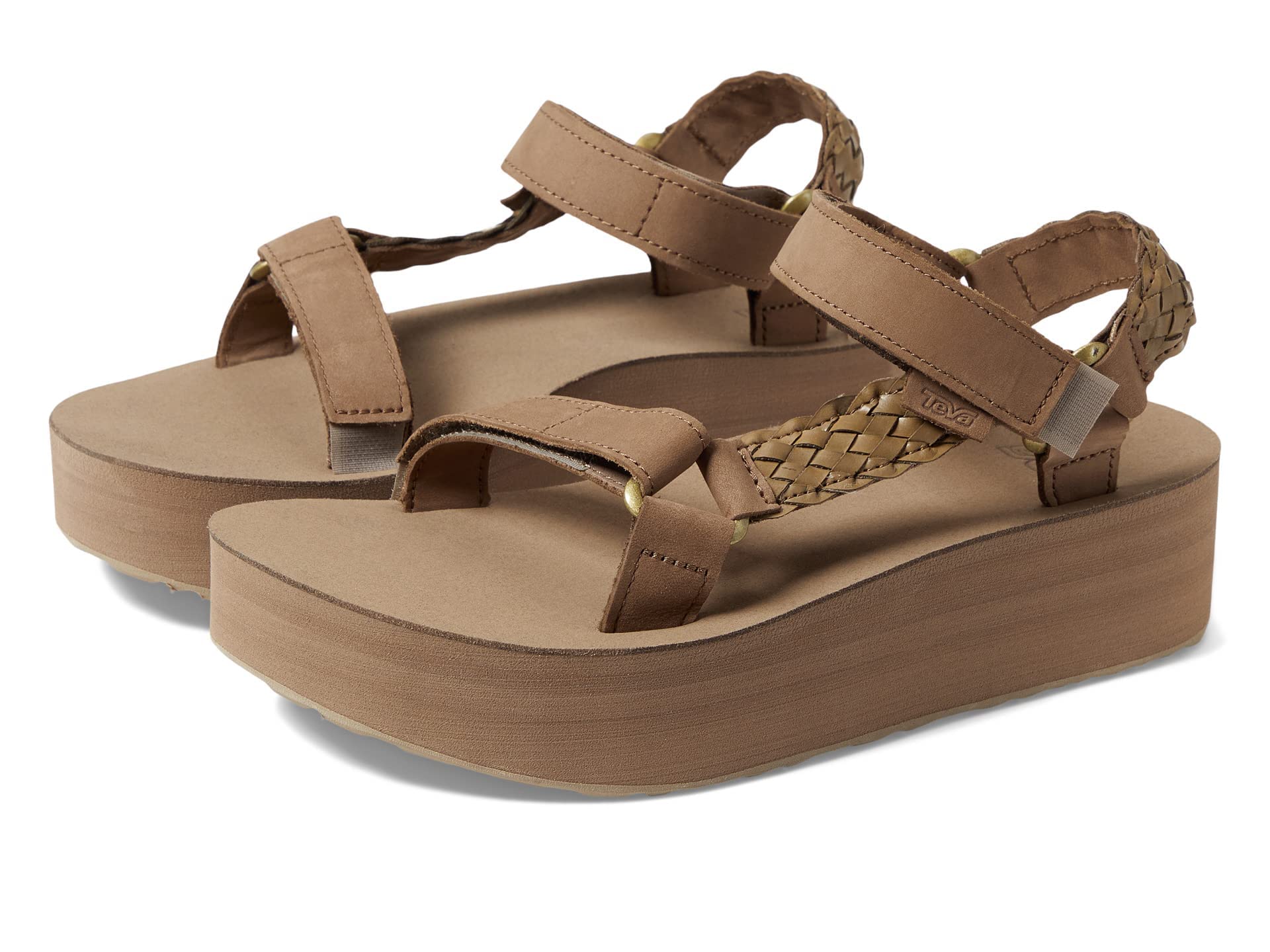 Teva Women's Flatform Universal Interweave Sandal, Caribou, 9