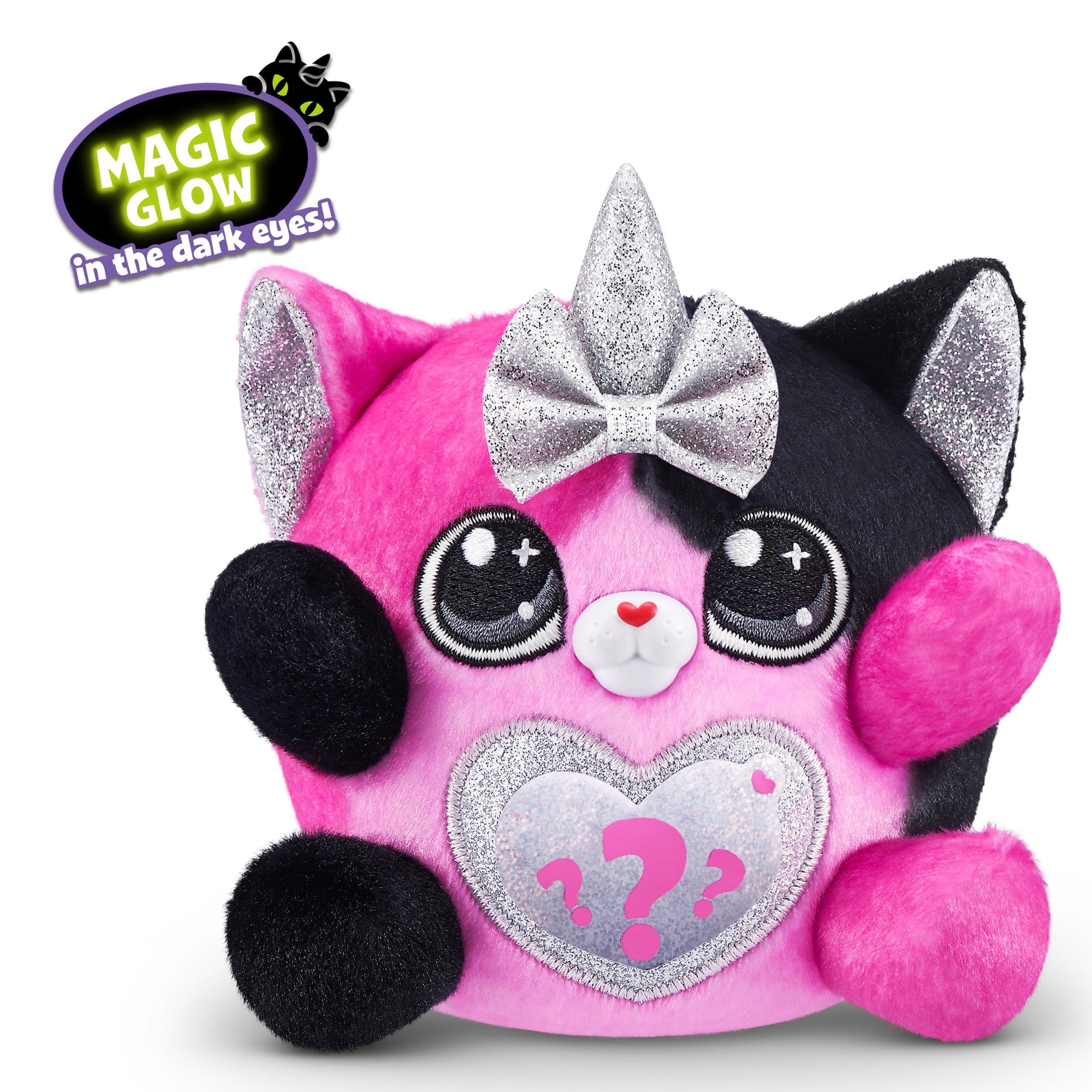 Rainbocorns Kittycorn Surprise Series 2 (Calico Cat) by ZURU, Collectible Plush Stuffed Animal, Surprise Egg, Sticker Pack, Slime, Ages 3+ for girls, Children