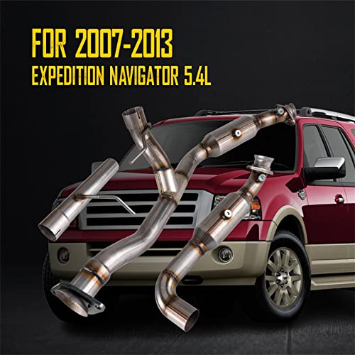 Prolenz 2PSC Stainless Steel Catalytic Converter for Expedition 2007-2013, F150 2009-2010, Navigatorā2007-2013(EPA Compliant)