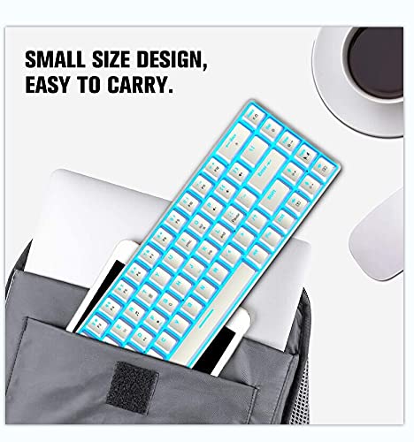 XINMENG 60% Wired Mechanical Gaming Keyboard and Mouse Combo, RGB Backlit 68 Keys Tenkeyless Ultra-Compact Mini Keyboard, 6400DPI Honeycomb Mouse, Anti-ghosting,Type-C Cable for Computer Mac Gamer