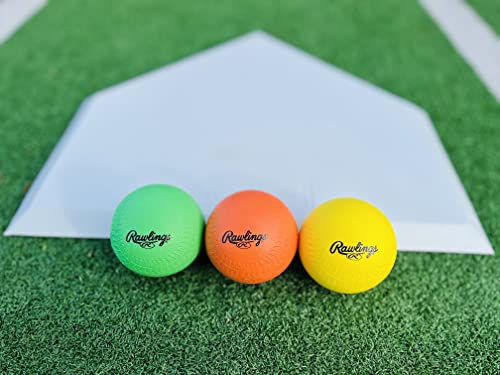 Rawlings | HIT TRAINER Foam Baseballs | Indoor/Outdoor Use | 3-Pack