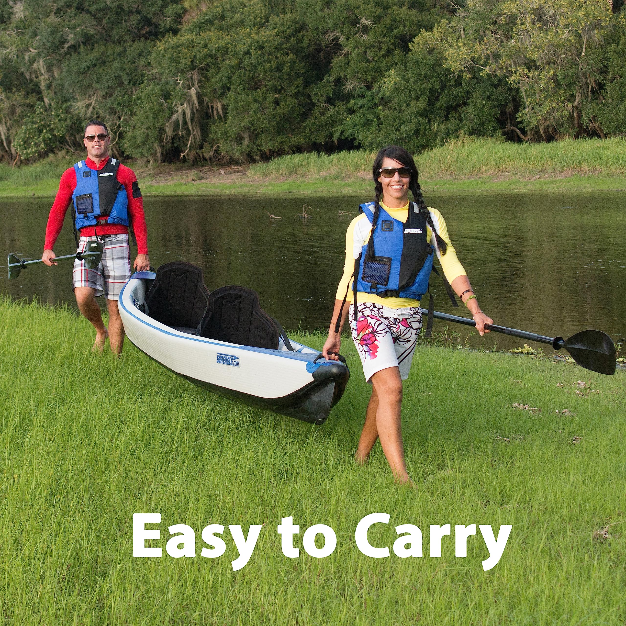 Sea Eagle Razorlite 473rl Inflatable Kayak Pro Carbon Tandem Package