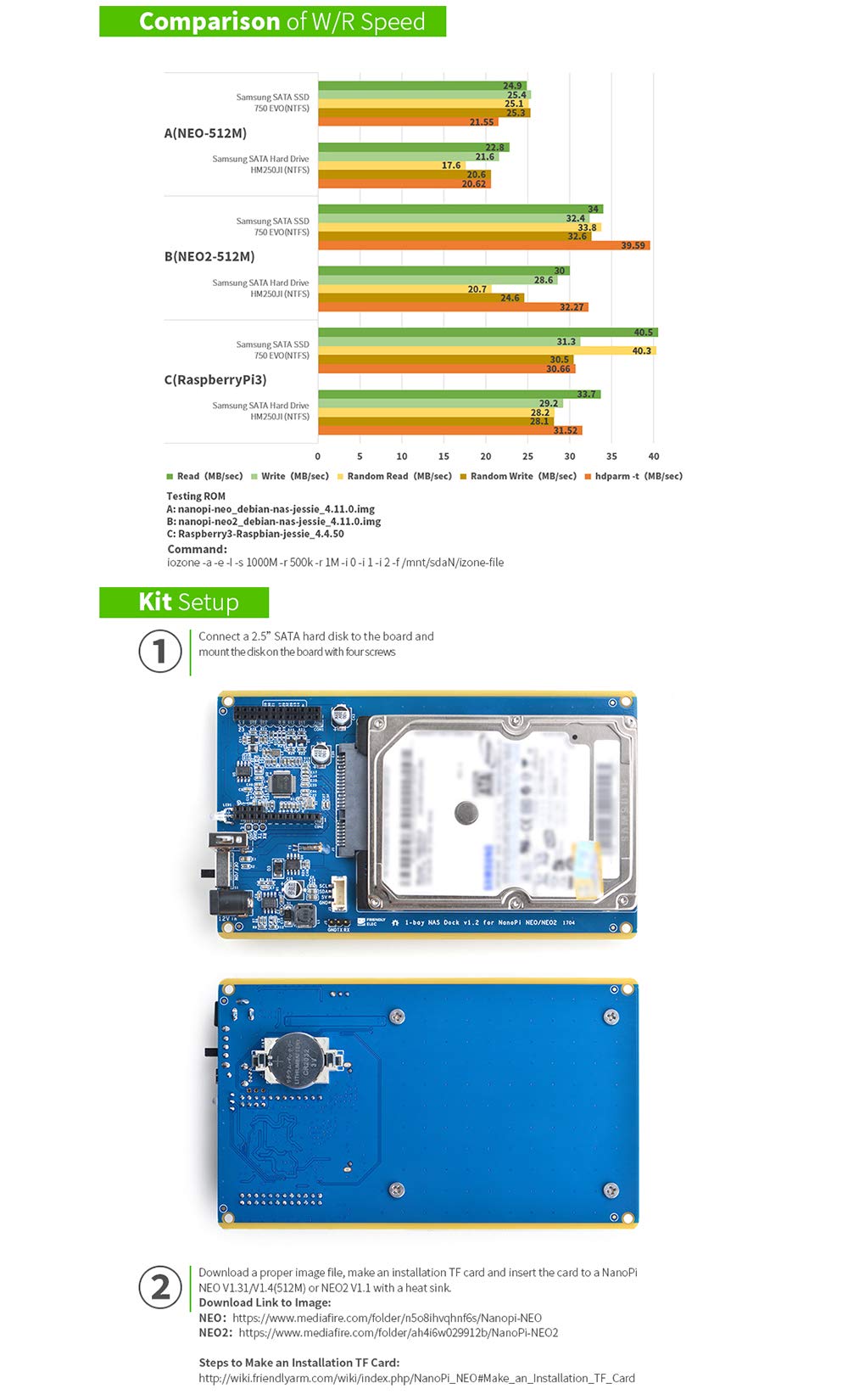 smartfly info DIY NAS Kit for NanoPi NEO&NEO2