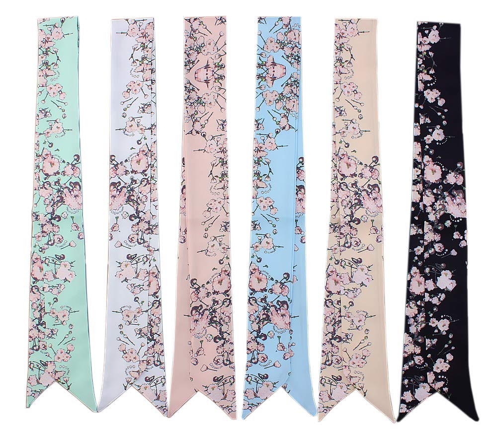 Uainhrt 5pcs/6pcs Bag Handbag Handle Ribbon Scarf Hair Head Band Neck Scarf Package Band Fashion Gifts (U9063)