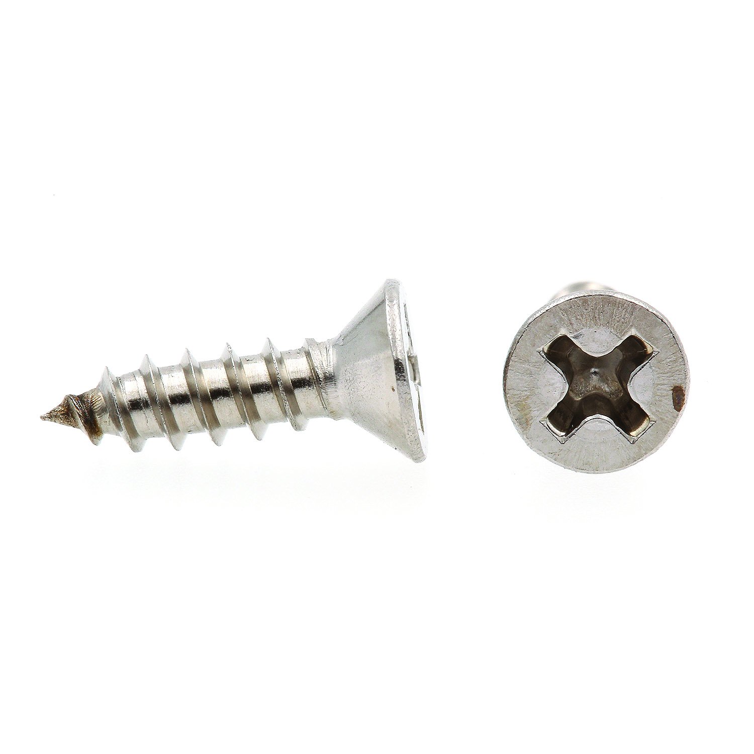Prime-Line 9016185 Sheet Metal Screw, Self-Tapping, Flat Head Phillips, #6 X 1/2 in, Grade 18-8 Stainless Steel, Pack of 25