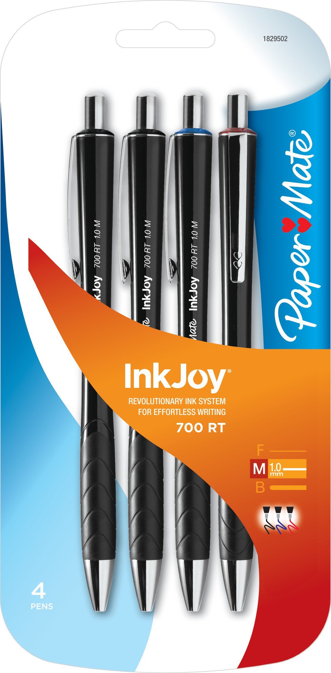Paper Mate 700 RT Ballpoint Pen, 1.0 mm, Assorted Colors (1829502)