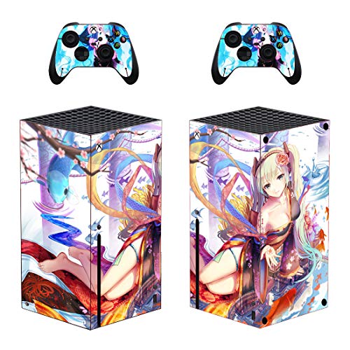 Singer Anime Decals Stickers Full Set Faceplate Skin for X-box-One-Series X Protection Kit by KAJAL MANI