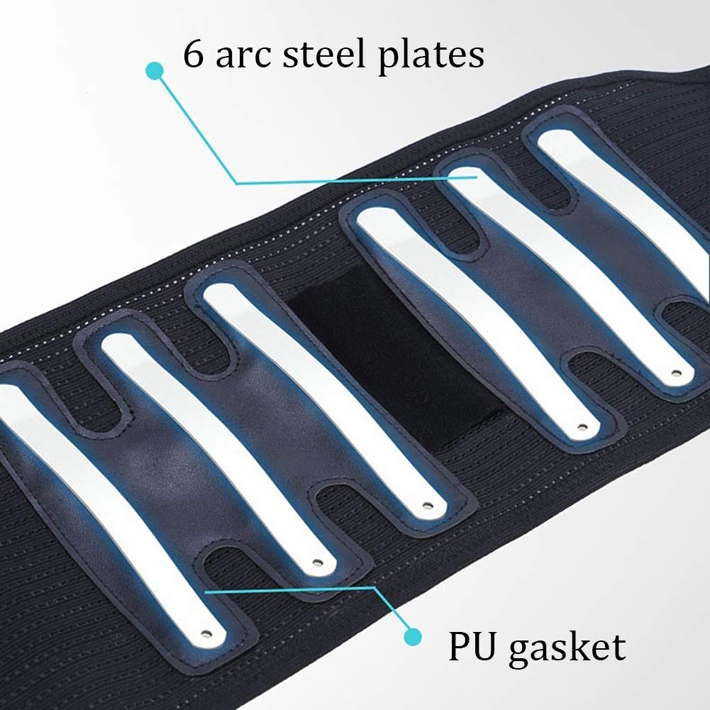 TANGIST Back Support Brace Self-heating Lower Lumbar Belt Pain Relief For Sciatica, Backache, Slipped Disc, Spinal Stenosis, Spine Injury (Size : XL)