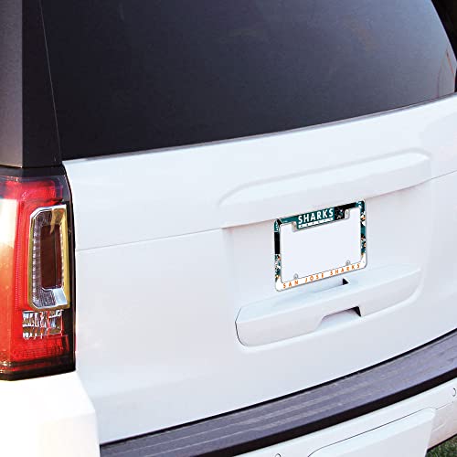 Rico Industries NFL Miami Dolphins Primary 12" x 6" Chrome All Over Automotive License Plate Frame for Car/Truck/SUV