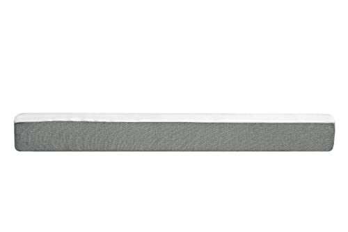 Primo International Lexis 10-Inch Gel Memory Foam Mattress, Queen, White/Grey
