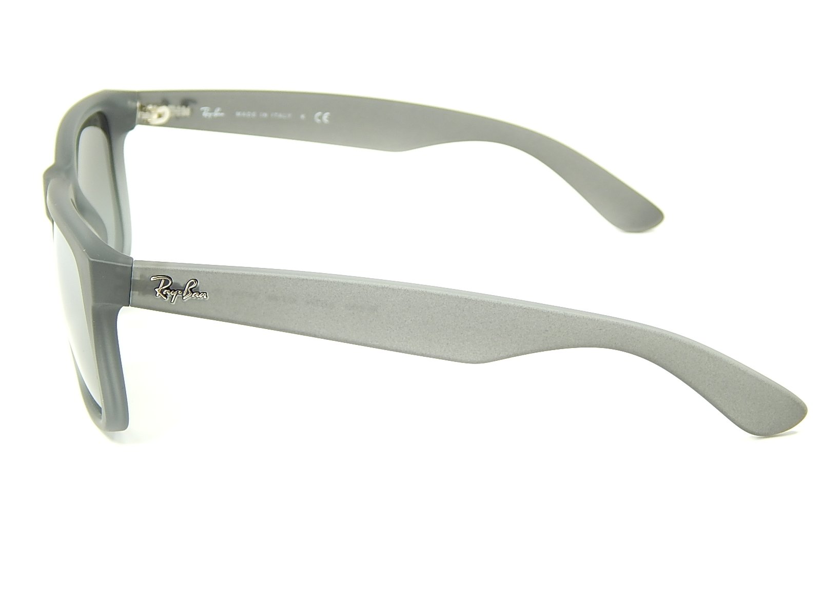 Ray Ban Justin RB4165 852/88 Gray Faded Rubber/Gray Gradient Mirror 51mm Sunglasses