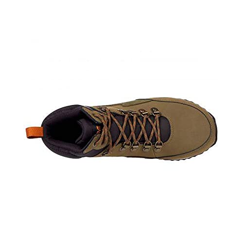 Teva Men's Freeside RR Waterproof Durable Cushioned All-Weather Casual Hiking Boot, Dark Olive/Orange, 11