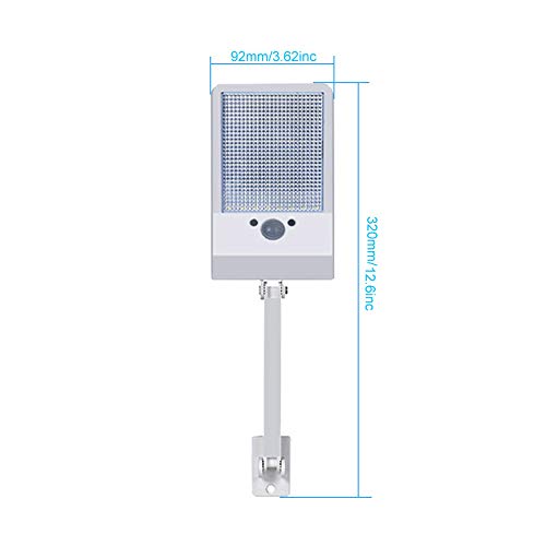 Solar Wall Lights Outdoor 48 LEDs 800LM Solar Motion Sensor Garden Waterproof Lights Wall Lamp Home Street Lamps with Bracket and Remote Control