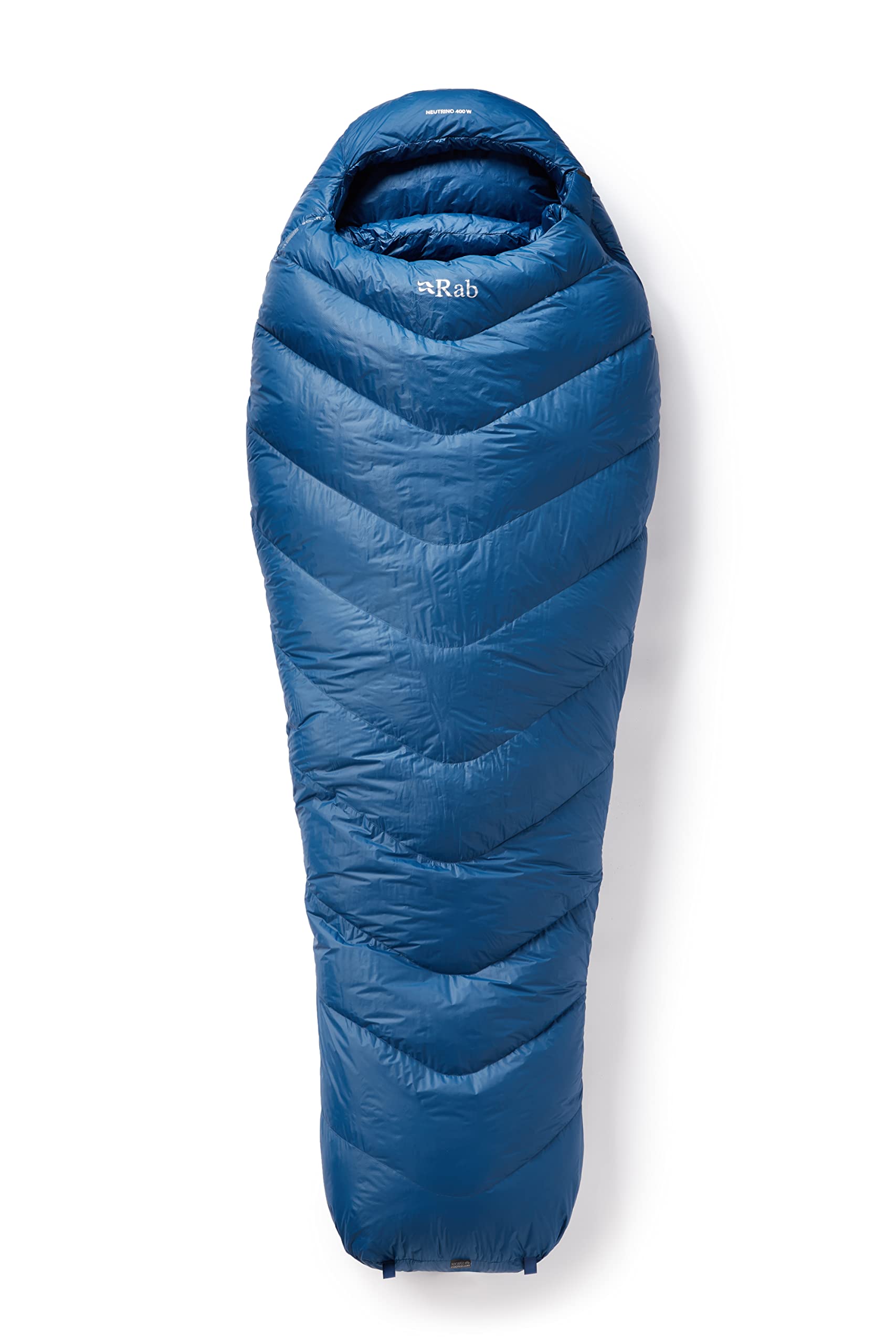 Rab Women's Neutrino 400 Lightweight Down Insulated 30 Degree Sleeping Bag - Ink - 18 Degree, Regular, Left Zip