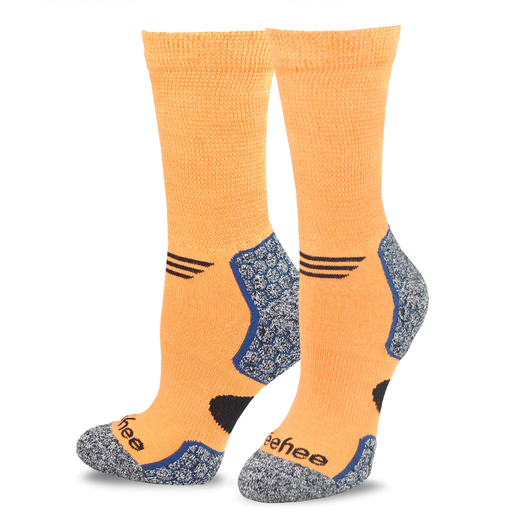 Relaxed Lose Binding Top Viscose Bamboo Bright Colorful Diabetic Crew Socks for Women 6-Pairs (9-11, Bright)