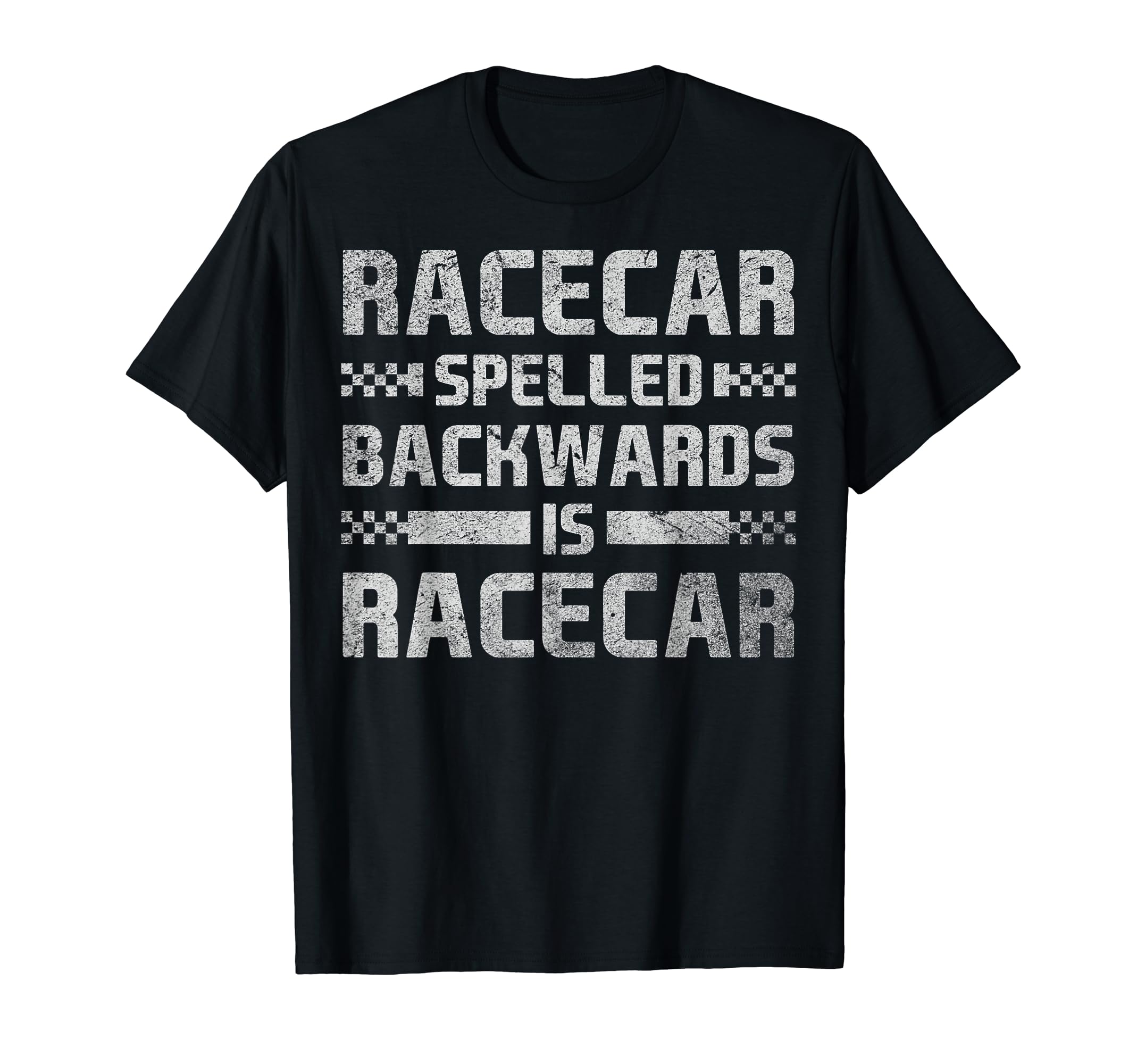 Race Cars Racecar Spelled Backwards Race Car Racing Apparel T-Shirt