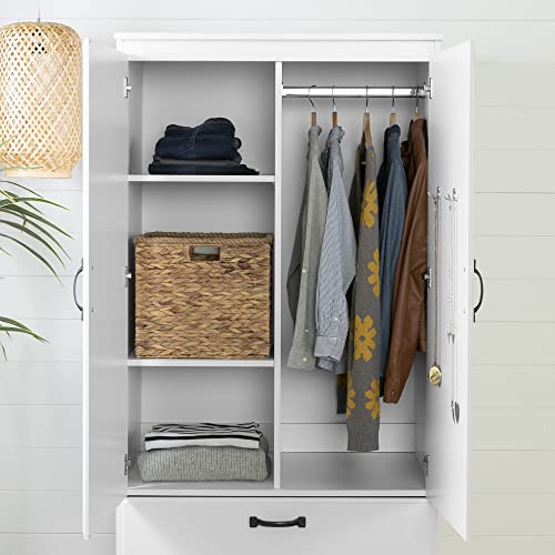 South Shore Farnel Armoire Pure White
