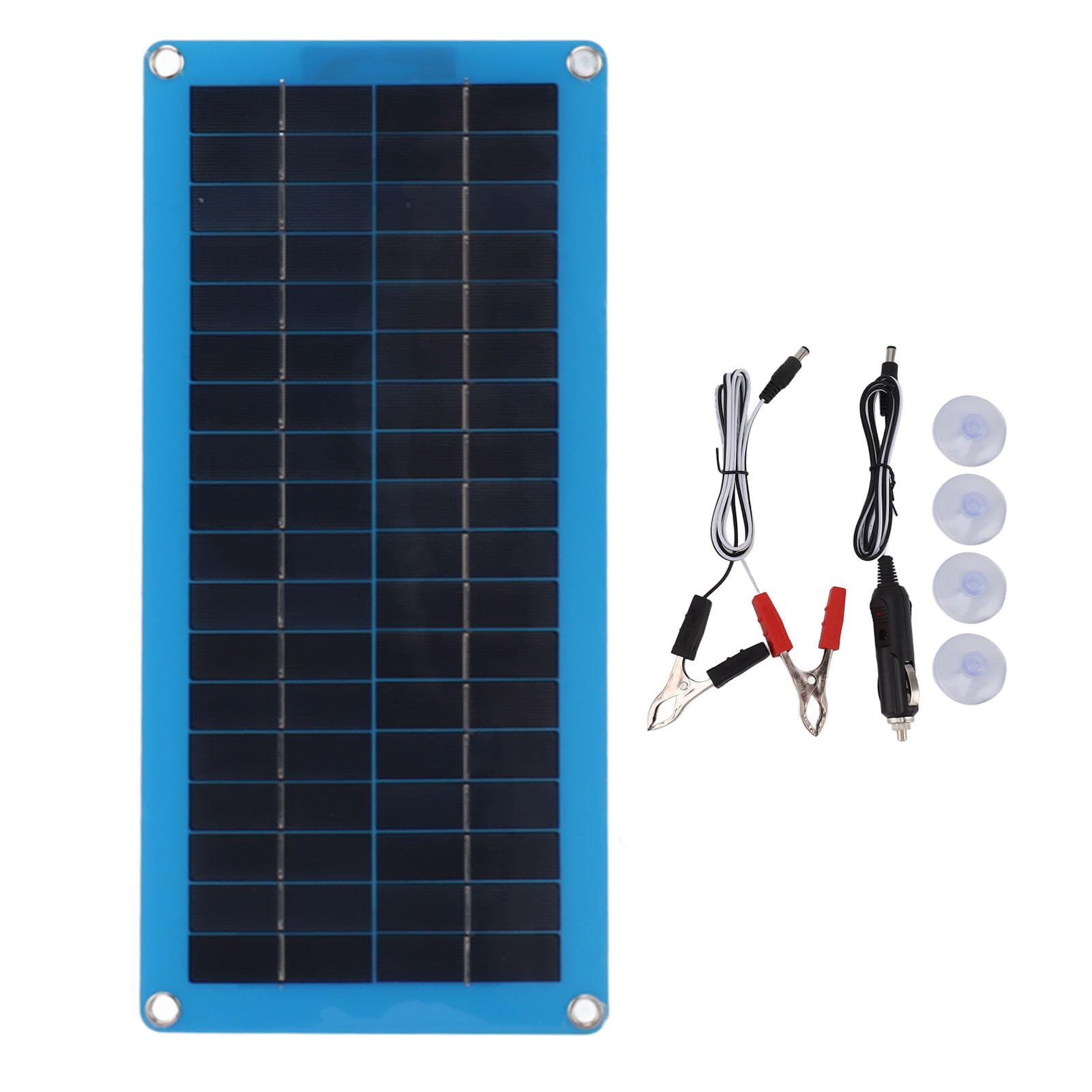 Portable Solar Panel Kit, 100W Beautiful Appearance and Lightweight Polycrystalline Silicon Portable Solar Panel for Cars
