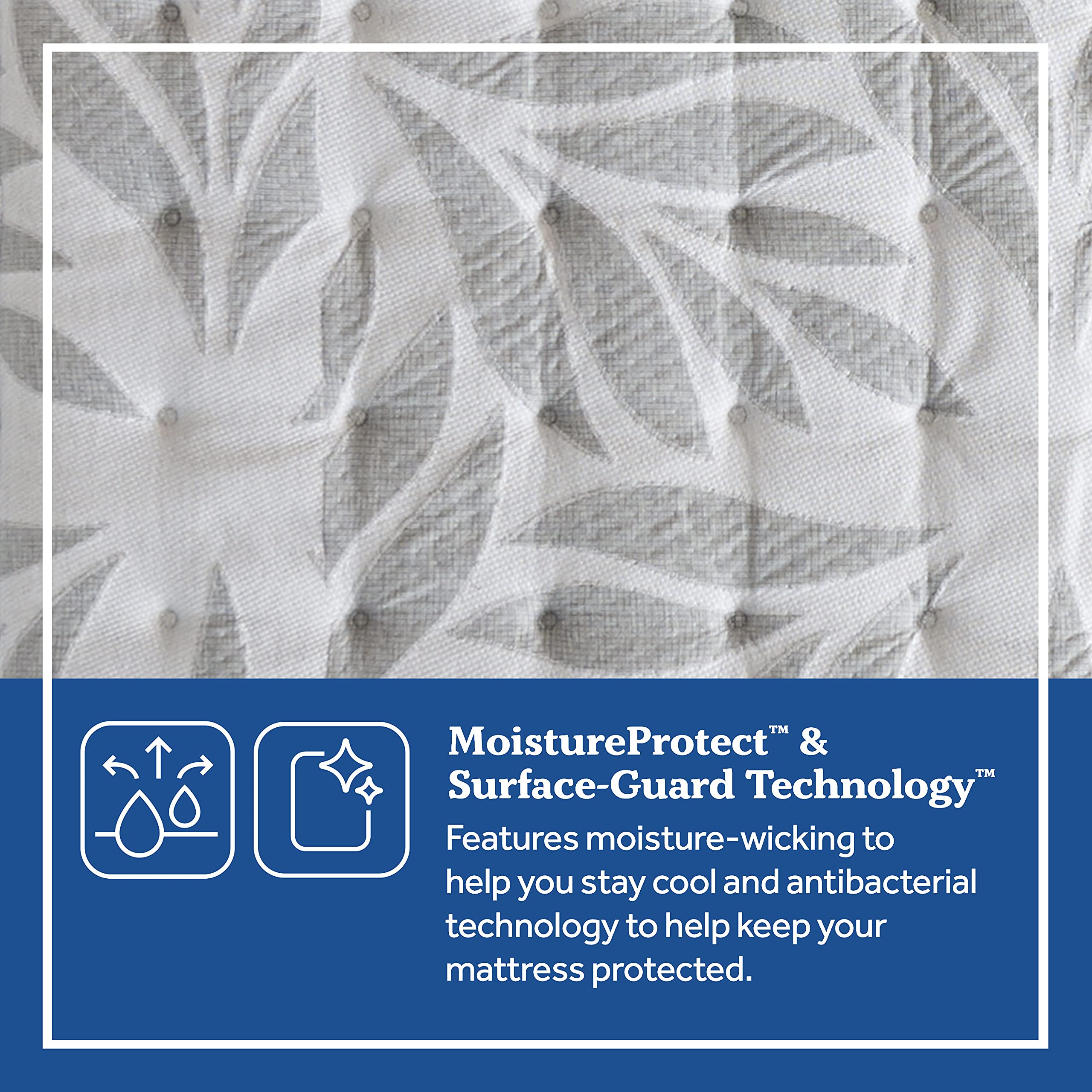 Sealy Response Performance 11.5-Inch Plush Tight Top Mattress, Full, White