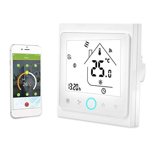 Sonew Smart Thermostat,2/4 Pipe WiFi Smart Central Air Conditioning Thermostat Temperature Controller LCD Touch Screen(4 Pipe)