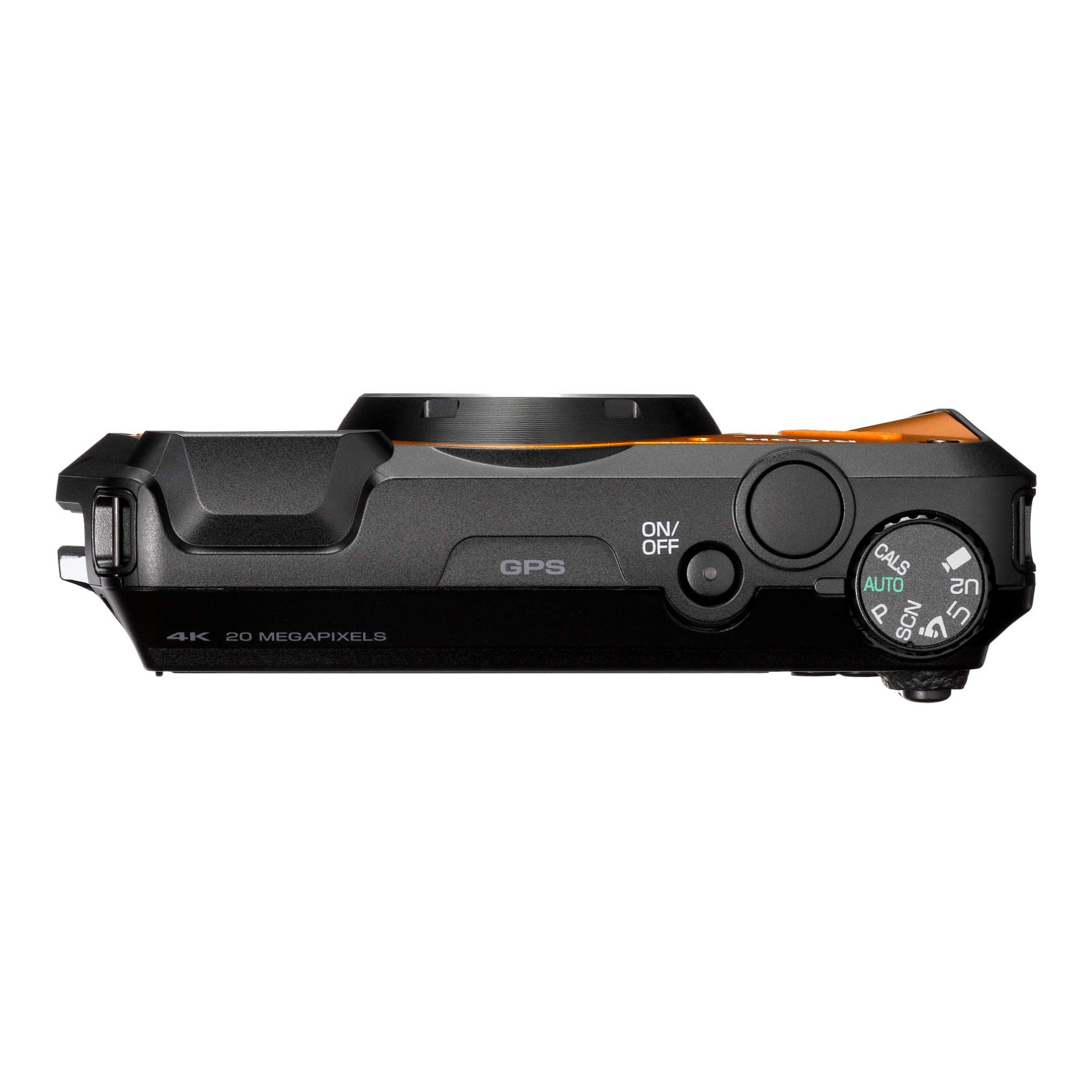 Ricoh WG-6 Webcam Orange Waterproof Camera 20MP Higher Resolution Images 3-Inch LCD Waterproof 20m Shockproof 2.1m Underwater Mode 6-LED Ring Light for Macro Photography