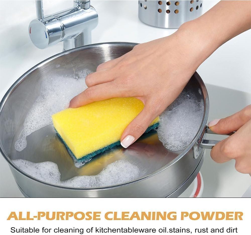 Powerful Kitchen All-Purpose Powder Cleaner,Household Multifunctional Strong Cleaning Agent,Kitchen Foam Cleaner,Stubborn Stains Cleaner,Foam Rust Remover Kitchen All-Purpose Cleaning Powder (1Pcs)