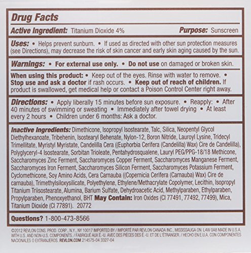 Revlon Foundation, New Complexion One-Step Face Makeup, Longwear Light Coverage with Matte Finish, SPF 15, Cream to Powder Formula, Oil Free, 004 Natural Beige, 0.35 Oz