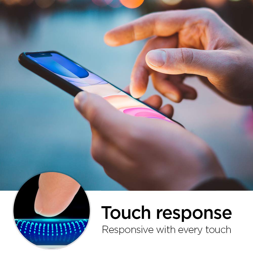 Spigen Tempered Glass Screen Protector [GlasTR AlignMaster] designed for iPhone 11 [2 Pack] - Edge to Edge Protection